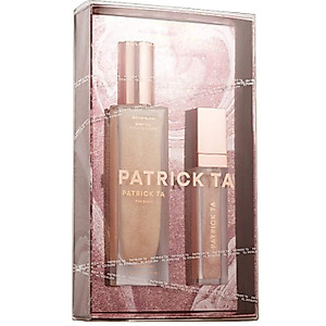 Patrick Ta Major Glow On The Go Kit! Body Oil And Lip Shine! High-Shine Oil Blend Lip Gloss! Shimmering, Nourishing, Multi-Dimensional Glow Body Oil! Parabens Free And Cruelty Free!