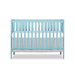 Dream On Me Synergy 5-In-1 Convertible Crib In Aqua Sky, Greenguard Gold Certified