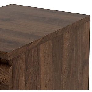 Tvilum 2 Drawer Bedroom Nightstand Nighstand, Brown