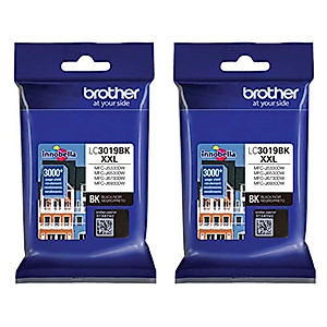 Brother LC-3019BK Super High Yield Ink Cartridge - Black - 2 Pack in Retail Packing …