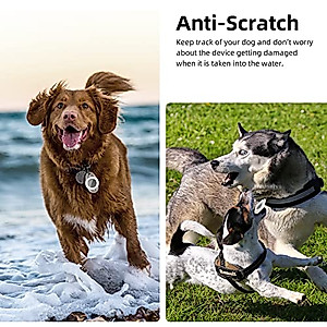 1 Pack Waterproof AirTag Holder Keychain,Clear Air Tag Case with Loop Key Ring and Striple for Tracker,Dog Collar, Luggage, Keys, Full Body Anti-Scratch Protective