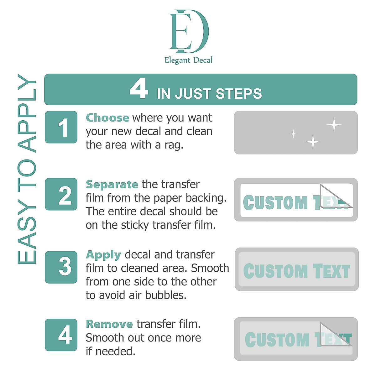 Custom Large Wall Quote Decal - Wall Saying Stickers - Custom Quote Wall Art - Create Your Own Wall Decal - Create Your Own Decal Sticker