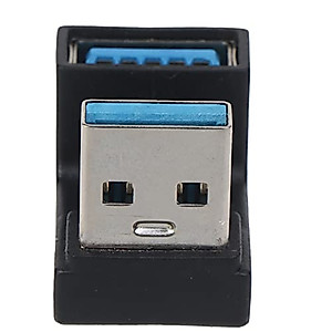 Diarypiece USB 3.0 Male To Female Adapter Connector,180 Degree Up Down Jack Connector for Notebook Laptop
