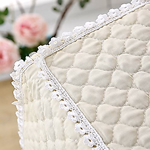 Vosarea Front Door Decor Sunproof Washing Machine Cover 60x60x87cm Automatic Washer Protectors Delicate Washing Machine Cover (Beige) Laundry Machine Cover Replacement Home Decoration