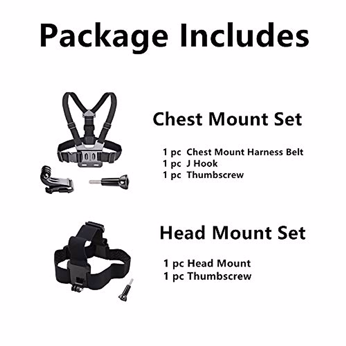 Dream Bull Chest Mount Harness Chesty Vest Head Mount Strap for Action Camera Compatible with GoPro Hero 11,10,9,8,Max,Go Pro Hero 7,6, 5,4, Session,3+,3,Hero (2018),Fusion,DJI Osmo,AKASO