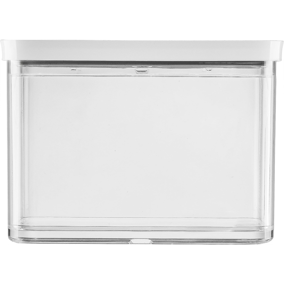 ZWILLING Fresh & Save CUBE Storage Organizer, 2M, 2-qt, Pantry Organizers and Storage, Plastic, BPA-Free Airtight Dry Food Storage Container for Oats, 16-ounce Box of Dry Pasta, Medium Tall, Clear