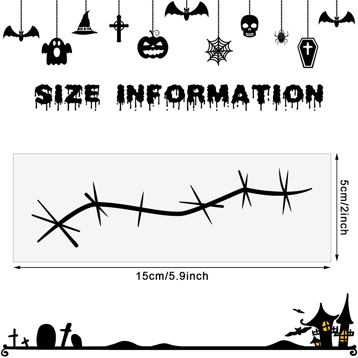 48 Sheets Halloween Stitches Tattoo Stickers Fake Scars Temporary Tattoos Horror Cosplay Accessories for Adult Kids Girls Gifts Halloween Party Decor