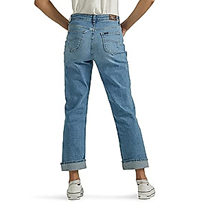 Lee womens Mid Rise Boyfriend Jeans, Home Laundered, 4 US