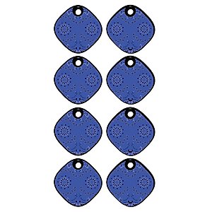 MightySkins Skin Compatible with Samsung Galaxy SmartTag (4 Pack) - Blue Bandana | Protective, Durable, and Unique Vinyl Decal wrap Cover | Easy to Apply, Remove, and Change Styles | Made in The USA
