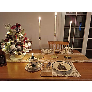 Lucky Monet 50PCS 4 x 8Inch Natural Burlap Lace Silverware Bag Utensil Holder Cutlery Pouch Hessian Knife Fork Tableware Bags for Wedding Party Restaurant Decoration (50PCS)