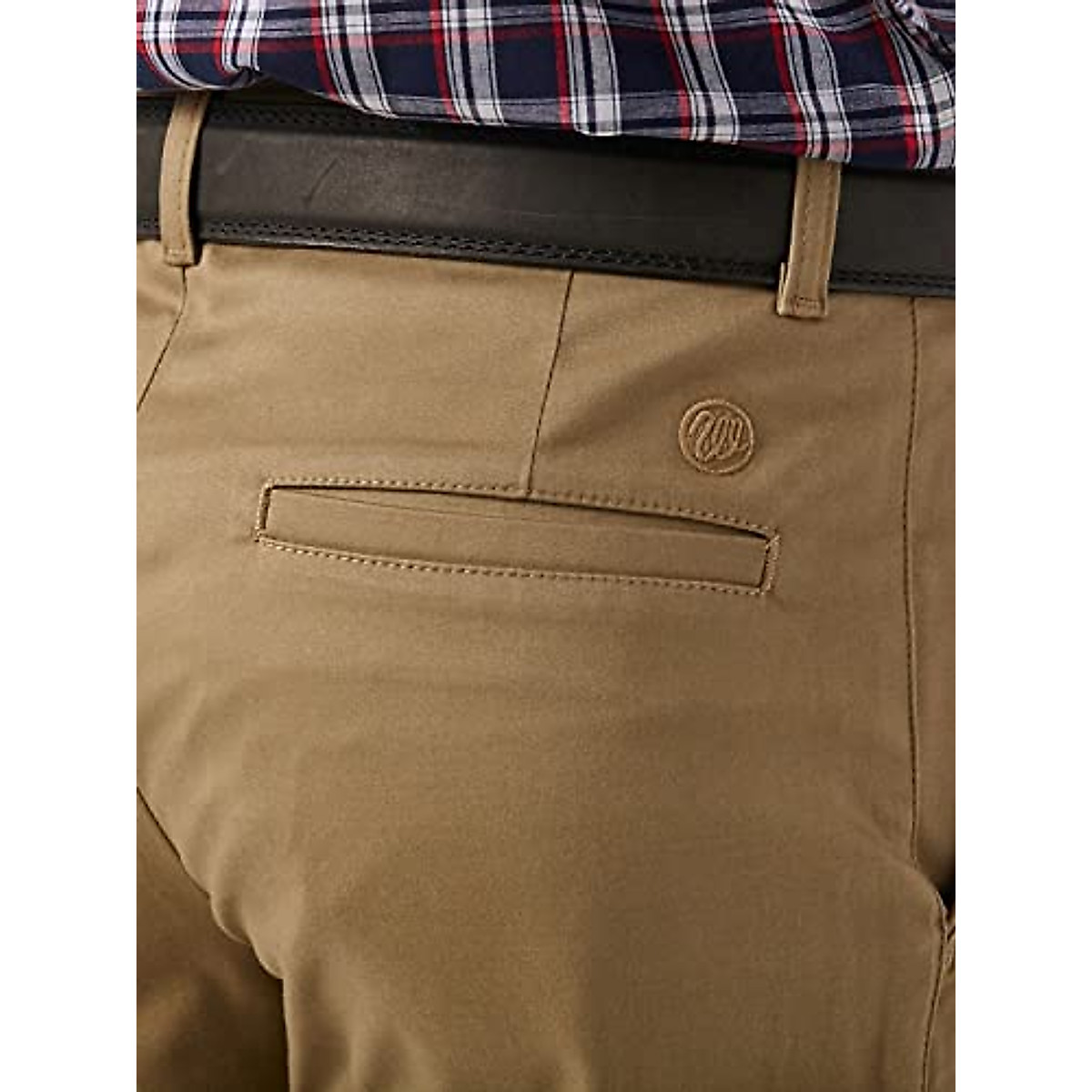 Wrangler Men's Riata Flat Front Relaxed Fit Casual Pant, Khaki, 30X36