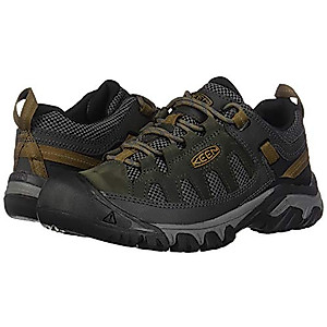 KEEN Men's Targhee Vent Hiking Shoe, Raven/Bronze Brown, 9 M US