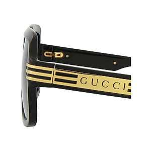 Gucci Square/Rectangle Sunglasses Black Black Grey Luxury Eyewear Made In Italy Injection Frame Designer Fashion for Everyday Luxury