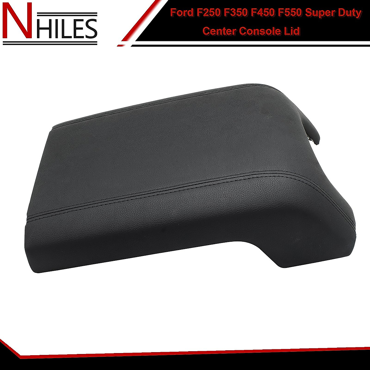 NHILES Black Center Console Lid Kit Replacement Compatible with F-250 Super Duty F-350 Super Duty F-450 Super Duty F-550 Super Duty 2011 2012 2013 2014 2015 2016 Replaces# BC3Z2806024AA