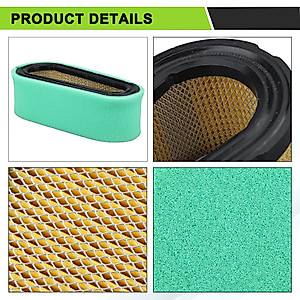 Harbot 493910 691667 Air Filter with 272477S 272477 Pre Cleaner Fuel Filter for BS 28A702 28B702 28B707 8.5HP - 11.5HP Vertical Engine Cub Cadet Toro Lawn Tractor