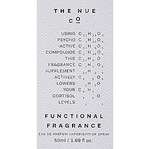 The Nue Co. FUNCTIONAL FRAGRANCE Calming & Soothing, Eases Stress, Fragrance, Green Cardamom, Iris, Palo Santo & Cilantro, Vegan, 50 mL / 1.69 fl oz