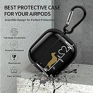 Dog Airpods 3rd Generation Case with Keychain Protective Airpods 3 Case Cover Airpods Gen 3 Case Cute Compatible with Apple Earpods,Gifts for Women Men Him Girls