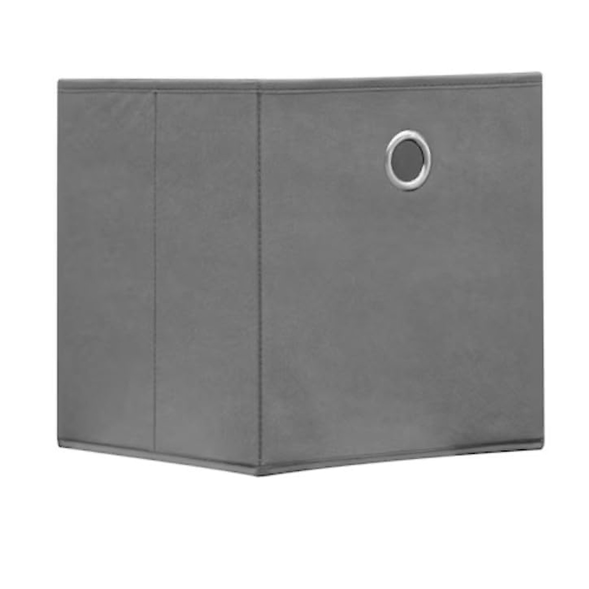Fabric Collapsible Storage Bins, 10.5 x 11 x 10.5 inches, Pack of 2, (Gray)