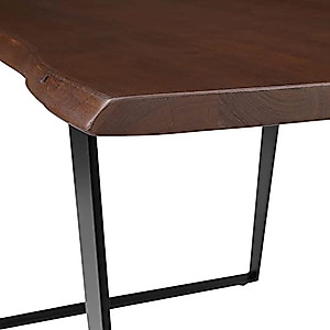 Modway Live Edge Ardor Dining Table, 60", Black Walnut