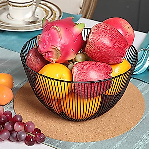 Boao 2 Packs Cork Coaster Round Cork Mat Trivet for Plant 12 Inch Soft Corkboard Mat Absorbent Planter Saucers for Kitchen Hot Pads, Pots, Pans, and Kettles and DIY Crafts Supplies