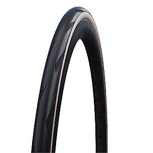 Schwalbe - Pro One Road Race Tubeless Folding Bike Tire | 700c x 25 | Black/Tan Sidewall, Single Tire