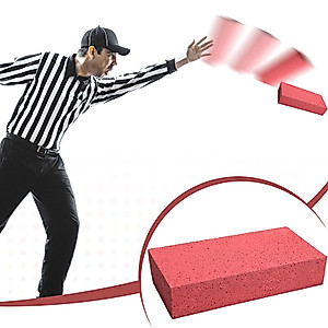 Wonderjune 3 Pack Football Foam Bricks for Parties Thick Foam Cinder Blocks 9.45" x 4.72" x 1.97" Fake Bricks Comedy Magician Stage Street Gimmick Props Festival Novelty Items