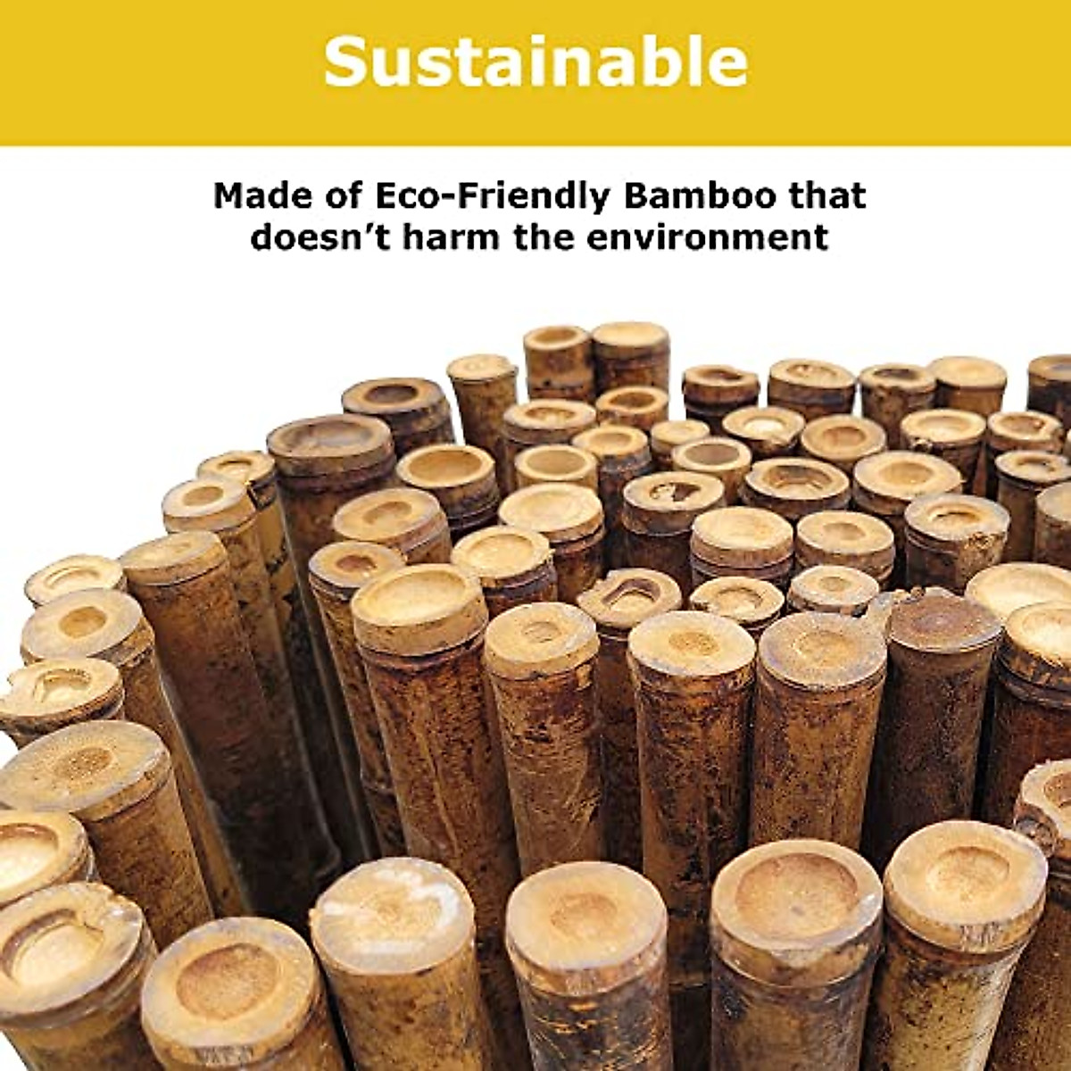 Backyard X-Scapes Caramel Brown Bamboo Fencing Decorative Rolled Fence Panel 3 ft H x 8 ft L