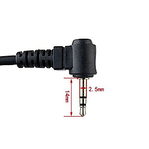 2 Pack Air Covert Acoustic Tube Earpiece Headset Compatible with Motorola Radio T100 T107 T100TP T200TP T260 T260TP T280 T460C T465 T600 T605 T800 T5428 T6200 Two Way Radio (2 Packs)