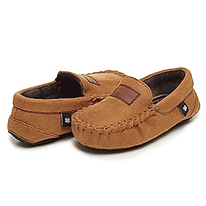 Lucky Brand Boy's Micro-Suede Moccasin Loafer Slippers