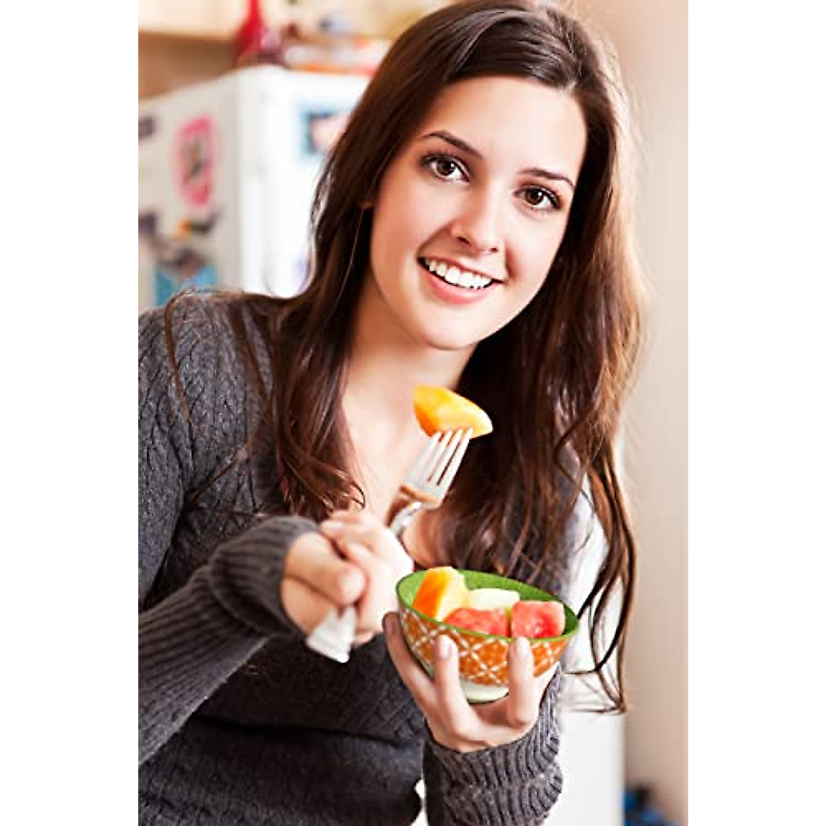 Annovero Ice Cream Bowls, Small Porcelain Serving Dish Set for Salad, Cereal, Dessert, Salsa, Side Dishes, Prep, Dipping, Rice, Sauce, Charcuterie Board, 10 Fluid Ounce Capacity, Set of 6 Ceramic Bowl