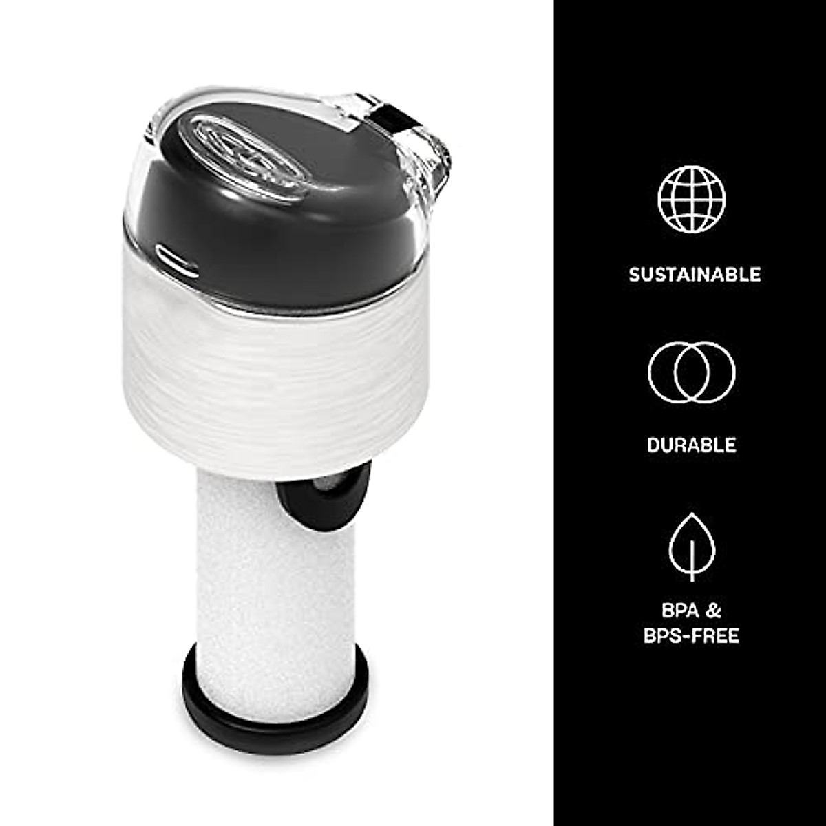 S'well Filter Cap with Protective Cap - Fits 9oz and 17oz Original Bottles - Filters Chlorine and Particulates to Improves Taste and Odor of Tap Water - Leak-Proof and BPA-Free