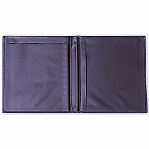 ABC Leather Check Cover, for 3-On-A-Page Executive Deskbook, 9 1/2 x 9", Black