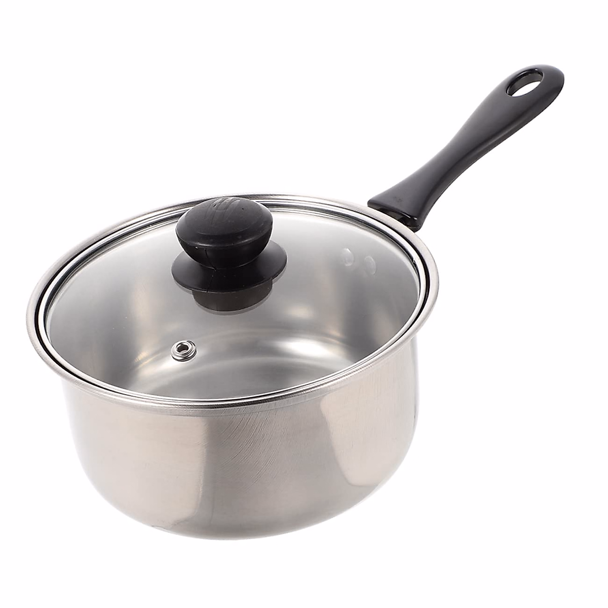 SHOWERORO 1Set Stainless Steel Handheld Soup Pot Stovetop Cooking Pot for Milk and Soup Heating Kitchen Essentials and Easy to Use