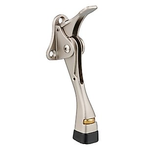 Tenby Easy-Step Door Stops, 4-Inch, Satin Nickel