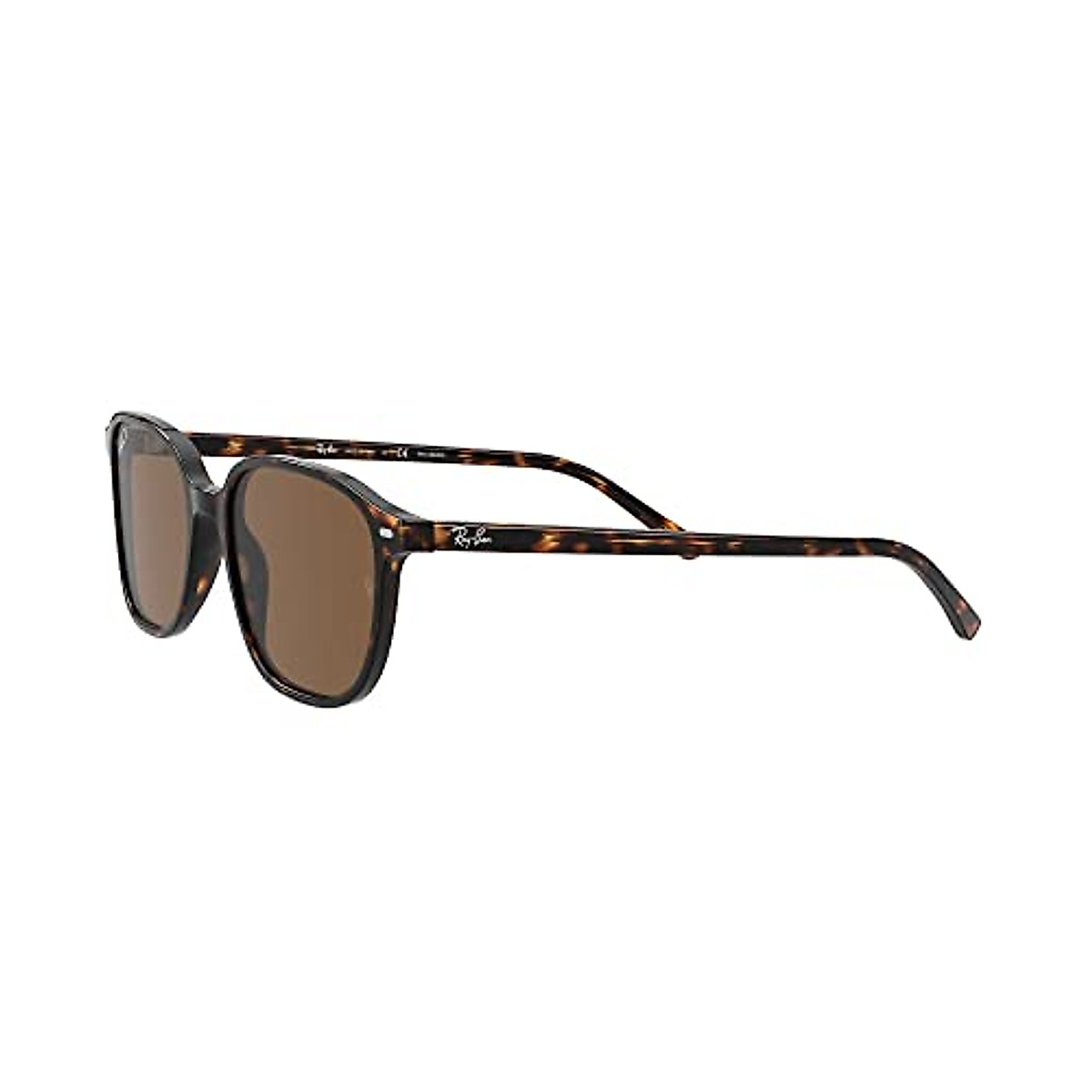 Ray-Ban RB2193 Leonard Polarized Square Sunglasses, Havana/B-15 Brown, 55 mm