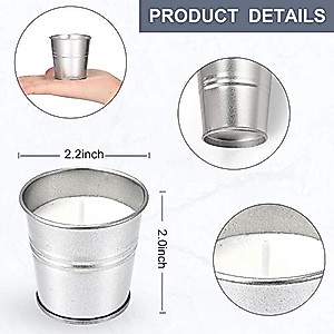 Hausware Citronella Candles Outdoor Indoor - 2.5 oz Scented Candles Set 12 Pack Natural Soy Wax citronella Candles for Garden Patio Yard Home Balcony Camping Backyard