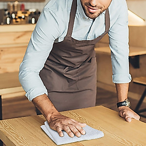 Softolle Kitchen Towels, Pack of 12 Bar Mop Towels -16x19 Inches -100% Cotton White Super Absorbent Towels, Multi-Purpose for Home and Bar Cleaning (White)