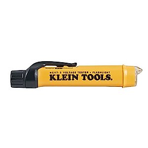Klein Tools NCVT-3 Voltage Tester, Non-Contact Dual Range Voltage Tester Pen for AC Testing with Integrated Flashlight