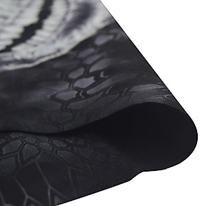 Obacle Half Face Mask Sun Dust Wind Protection Durable Tube Face Mask Bandana Skull Skeleton Face Mask for Men Women Bike Riding Motorcycle Fishing Hunting Cycling (Skull White Face Open Mouth)