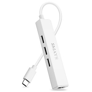Ethernet Adapter Compatible with Samsung Galaxy Tab A 10.1 (2019), Tab A7, Tab S4, Tab S5e Android Tablet - with 3-Port Charging OTG HUB, Host USB C Cable