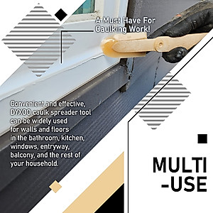 Silicone Caulking Caulk Finishing Tool - Easy Easycaulking Smoothing Finger Finisher Tips Set for Toilet Brick Skirting Kitchen Bathroom, 5 Size Kit