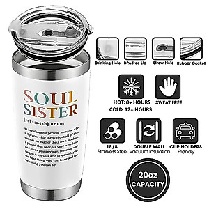 Friendship Gifts for Women Friends - Birthday Gifts for Women Friendship, Best Friend Christmas Gifts For Women - Gifts for Best Friends Women, Gifts for Friends Female - Sister Gifts - 20 Oz Tumbler