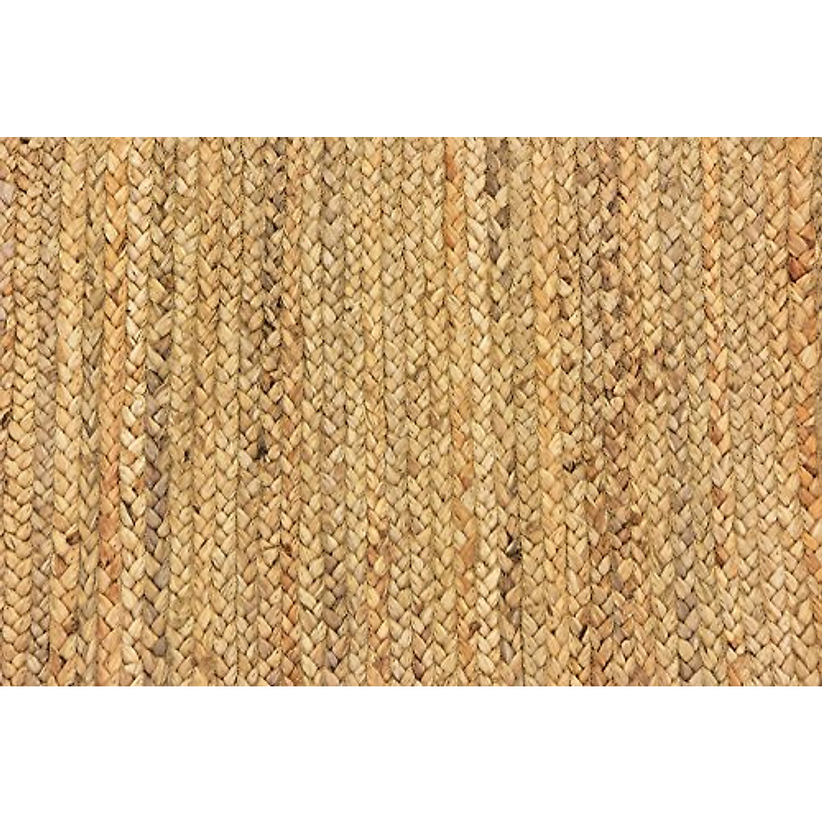 Unique Loom Braided Jute Collection Classic Quality Made Natural Hand Woven Area Rug (2' 0 x 3' 0 Rectangular, Natural)
