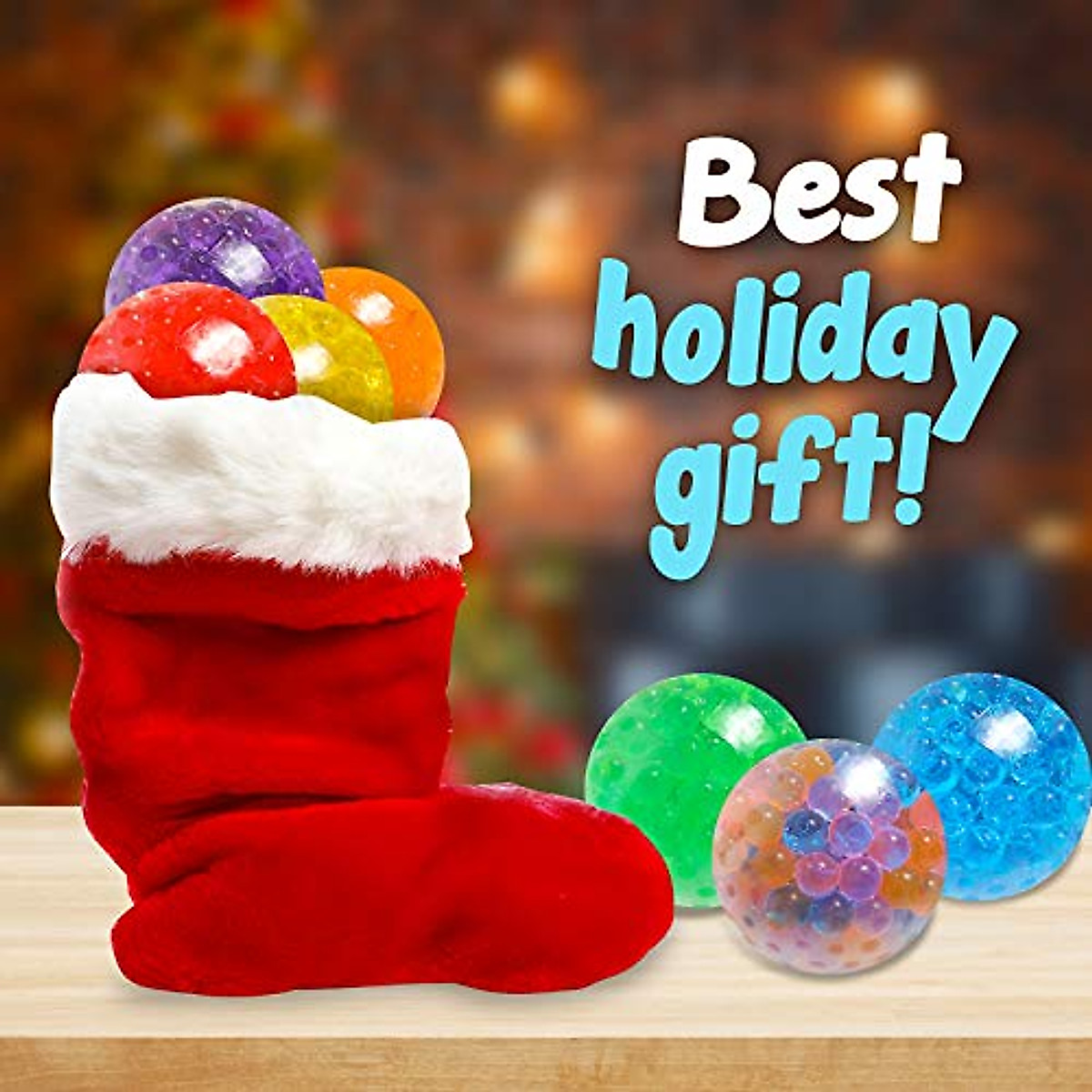 KLT Sensory Stress Balls Set 12 Pack for Adults and Kids - Sensory Toys for Autistic Children, Fidget Toys Stress Relief, Squishy Toys for Students, Prize Box Toys for Classroom, Party Favors