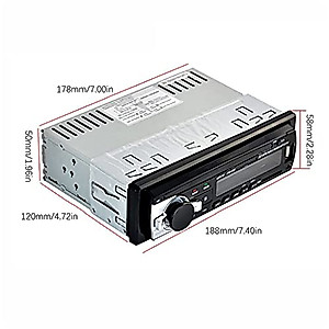 FZZDP 12v Universal Car Mp3 Car Stereo Fm Aux Input Receiver Sd USB Mp3 Radio Player in- Unit