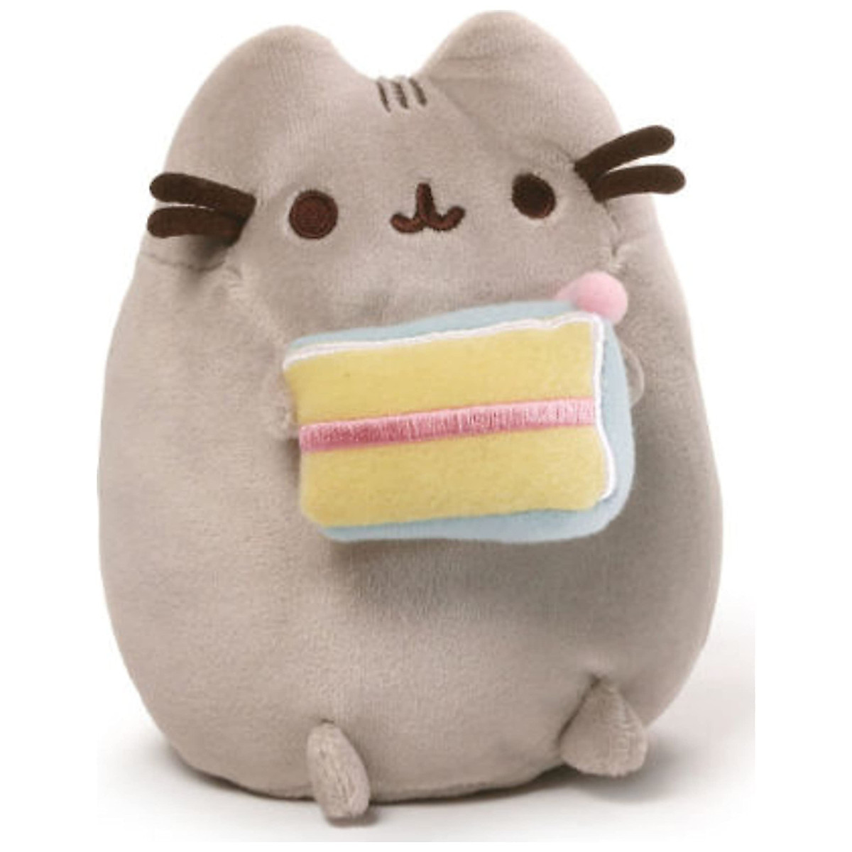GUND Pusheen and Stormy Birthday Set Plush, Collectible Stuffed Animals for Ages 8 and Up, Gray, 6.5”