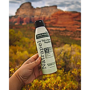 Natrapel 12-Hour Insect Repellent, 6 oz. Eco-Spray Picaridin Bug Spray – Family Insect Repellent for Mosquitoes, Ticks, & More, Black (0006-6878)