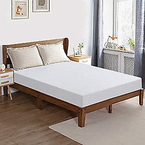 PrimaSleep 6inch Memory Foam Mattress Twin Size, White, Smooth Top, Restful and Comfortable Sleeping