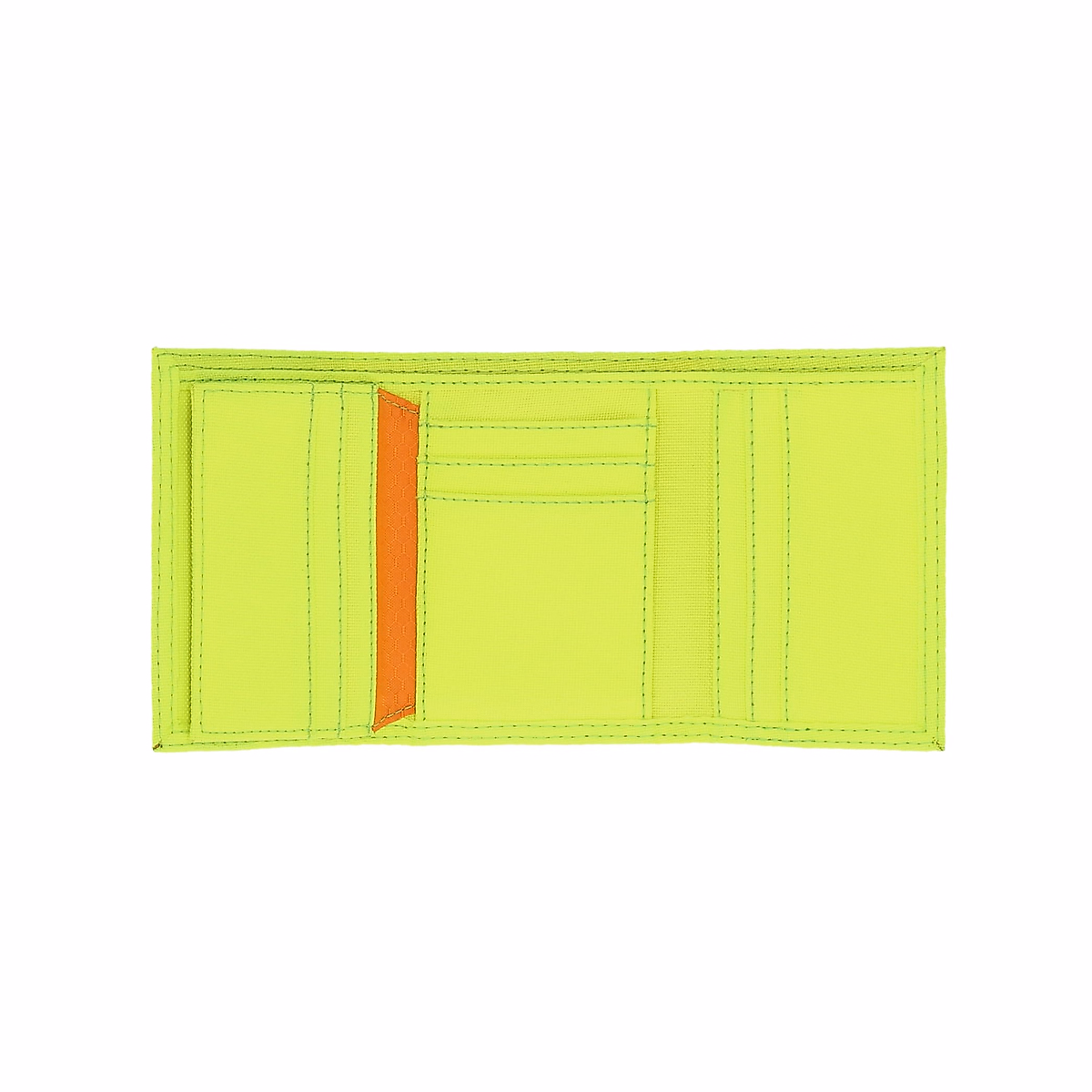 Timberland PRO Men's Cordura Nylon RFID Trifold Wallet with ID Window, Bright Yellow (Reflective), 4.5 x 1 x 3 in