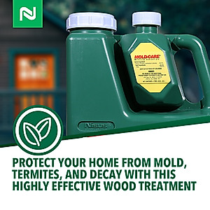 Bora-Care with Mold-Care Moldicide Concentrate, Wood Protection Against Mold, Termites, and Decay, Long-Lasting Residual Protection, 1 Gallon